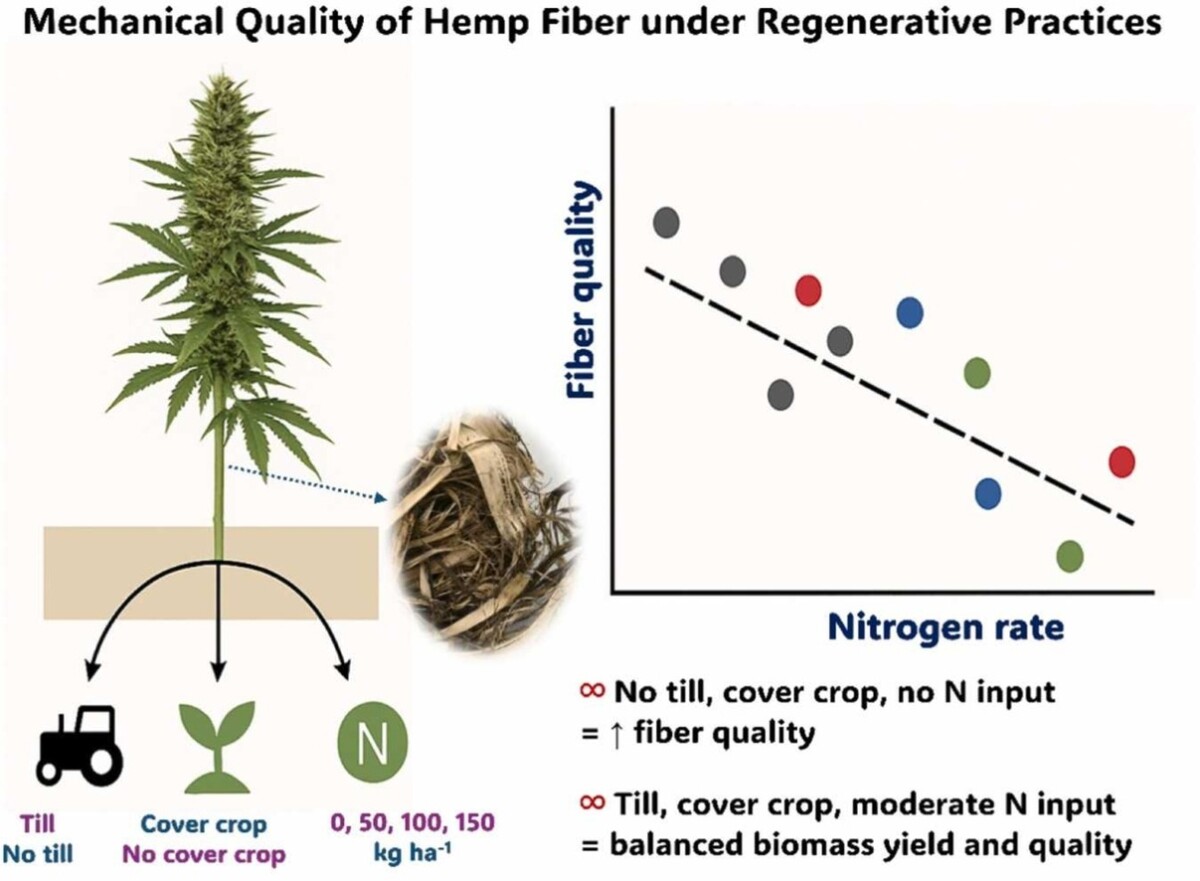 Mechanical quality of hemp fiber as influenced by tillage, cover crop ...