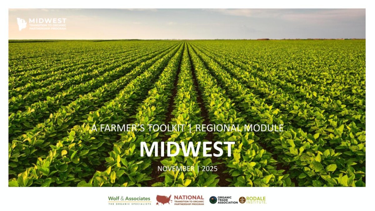 Webinar: Advancing Regional Organic Markets: A Farmer’s Toolkit ...